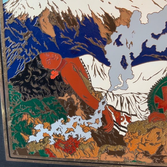 Wall Decor | The Legend Of Volcanoes Mexican Tale Inlay Picture | Poshmark